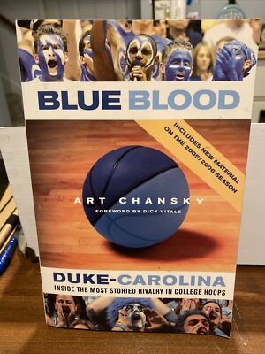 Blue Blood Duke UNC Basketball Rivalry Book Signed By author Art ...