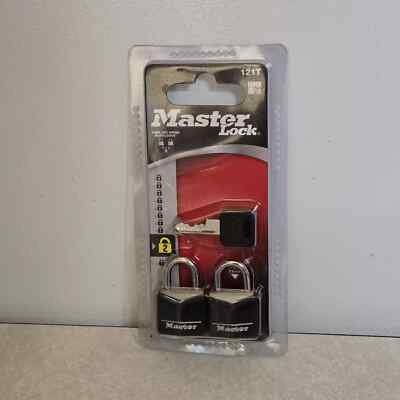 Master Lock 121T Brass Padlocks with Keys 2 Pack - Keyed Alike, Small 1" in wide | eBay