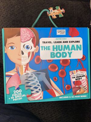 SASSI SCIENCE - 200 PIECES + 10 SPECIAL PIECES HUMAN BODY PUZZLE ...