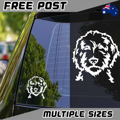 Labradoodle Sticker Car Decal Window Poodle Labrador Puppy Paw Pet Dog ...