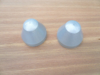 GEBERIT DUOFIX WC FIXING CAPS ( ONLY ) METALLIC SILVER / GREY - UNUSED ...