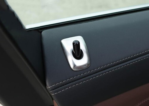 Silver Titanium Inner Door Lock Down Bolt Ring Trim Fit For BMW X7 G07 ...