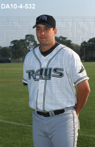 Dan Wheeler - 2001 Tampa Bay Devil Rays - set of two 35mm color slides ...