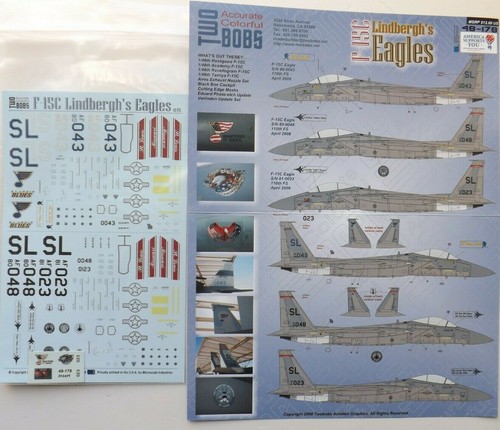 1/48 Two Bobs Decals F-15C Lindberg's Eagles 110th FS #48-178 for sale ...
