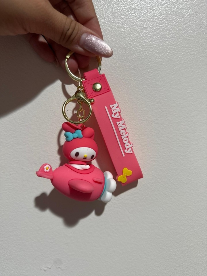 My Melody Keychain Plush Toy key ring | eBay
