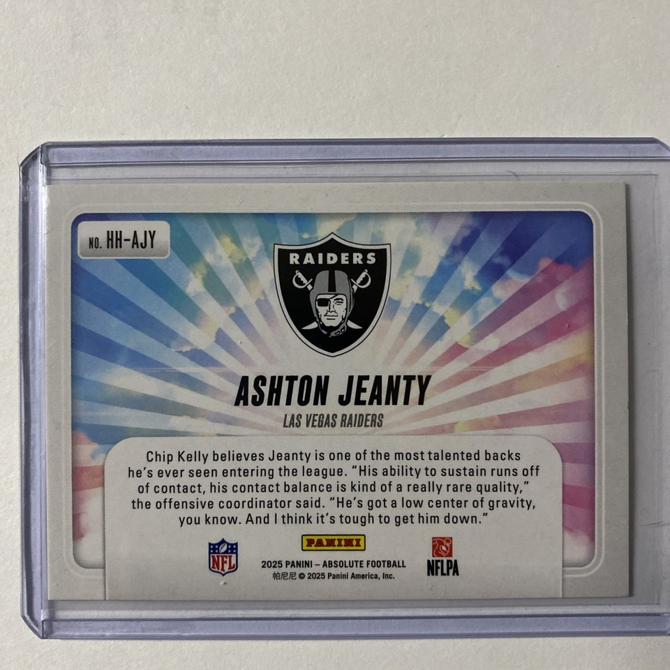 2025 Panini Absolute- Ashton Jeanty RC Hog Heaven #HH-AJY Raiders | eBay