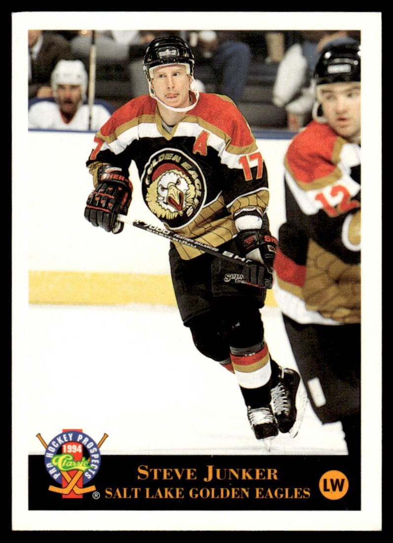 1994-95 Classic Pro Hockey Prospects STEVE JUNKER #193 Slt Lke Golden ...