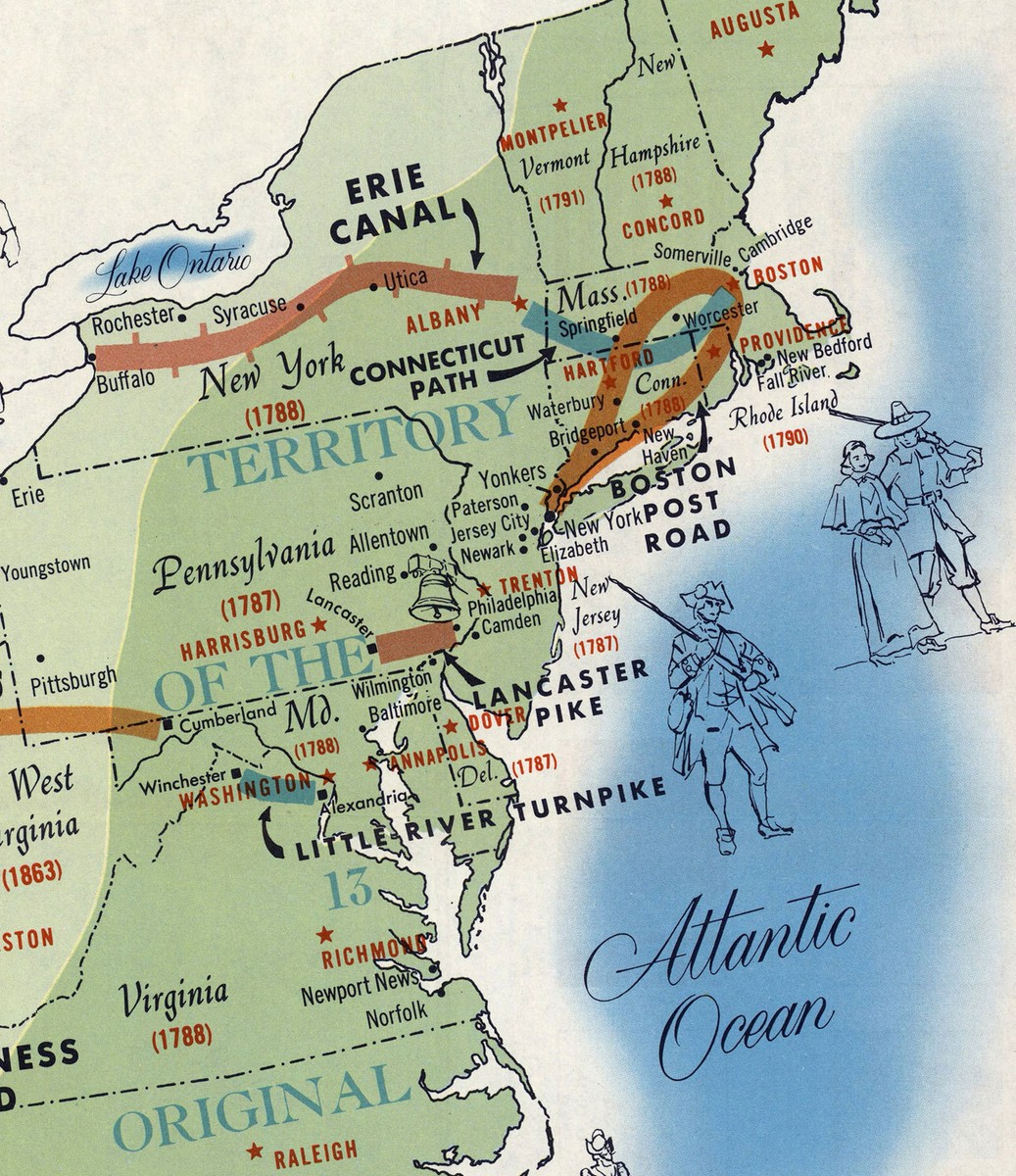 Westward Expansion Map With Cities United States | History, Map, Flag,