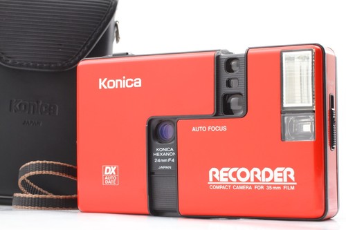 [Mint++ In Case👘New Seals] Konica Recorder DX Red Half Frame Film ...