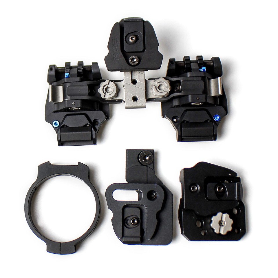RQE Universal Dual Bridges NVG Mount W/NVG Mount OSS OBVERSE SHOE SET ...