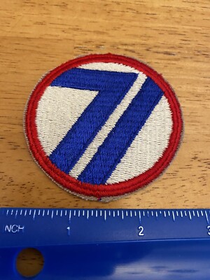 WWII Era US Army 71st Infantry Division Patch INV4766 | eBay