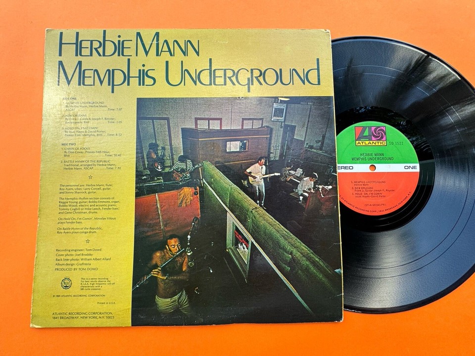 Herbie Mann Memphis Underground LP 1969 Jazz Funk, Latin, Jazz Fusion ...