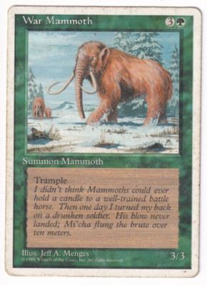 War Mammoth 4th Edition #286 Magic The Gathering 1995 MTG Single | eBay