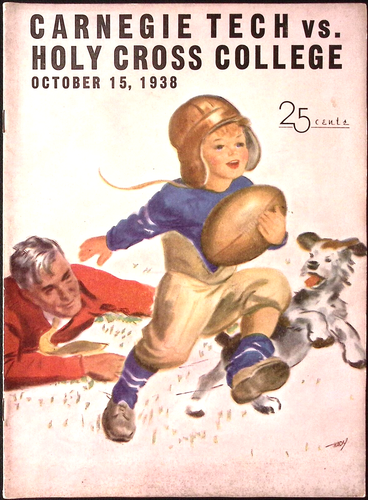 Oct 15 1938 Carnegie Tech vs Holy Cross College Football Souvenir ...