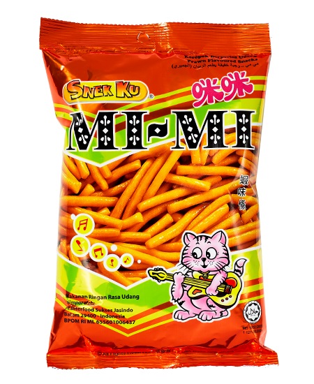 Snack Prawn Flavoured Food SNEK KU MI-MI Delicious Taste 20 GRAM X 5 ...