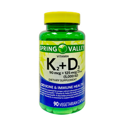 Spring Valley Vitamin K2+D3 90 CT | eBay