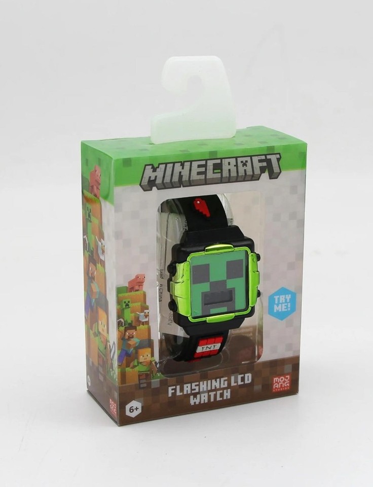 Minecraft Creeper TNT - Flashing LCD Watch (Brand New) | eBay