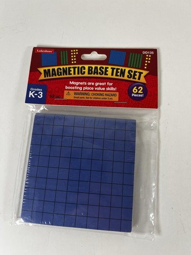 Base Ten Blocks Magnet Set 62pcs | Place Value Math Manipulatives | NEW ...