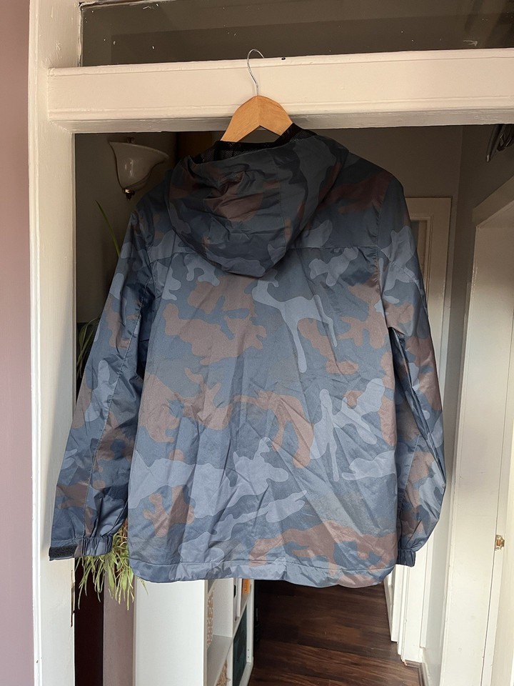 Men’s Primark Camo Lightweight Jacket Size XS Grey Navy Brown | eBay