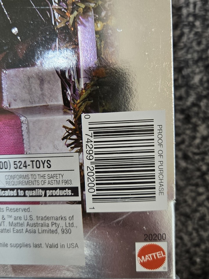 RARE 1998 Happy Holidays Mattel Barbie Misprint/Box Error NRFB | eBay