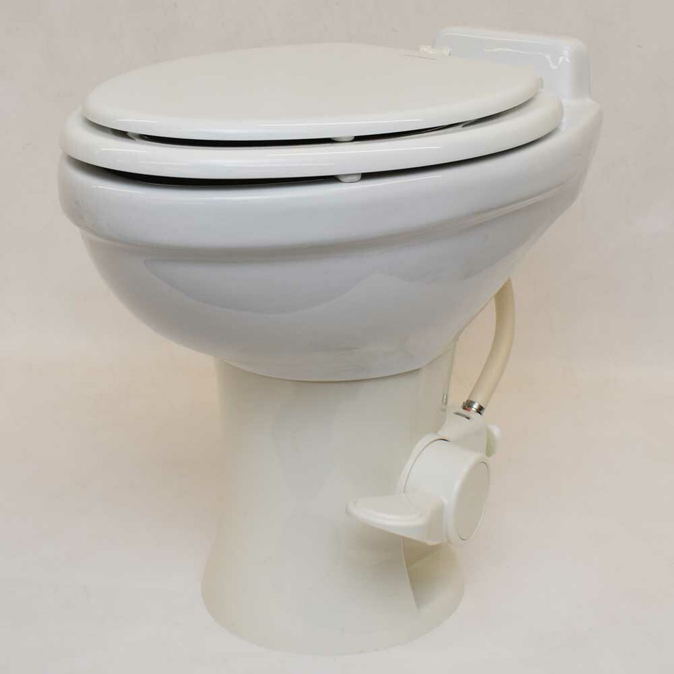 Dometic 320 RV Gravity-Flush Ceramic Toilet 320 Series White 302320081 ...