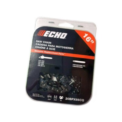 Genuine Echo 20BPX66CQ 16" .325 Chainsaw Chain for CS-450P, CS-4510 and ...