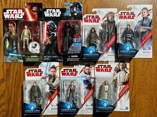 x5 Star Wars: The Last Jedi Force Link Figures And x2 The Force Awakens ...