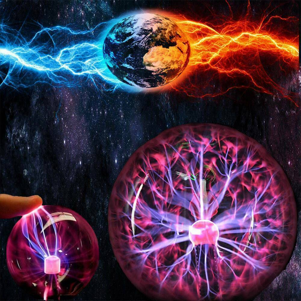 NEW Glass Magic Plasma Ball Light Large Table Lamps Sphere Night Lamp ...
