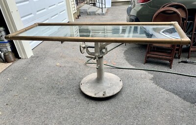 Antique Brass and Glass Embalming Table Mortuary Funeral Circa 1910s ...