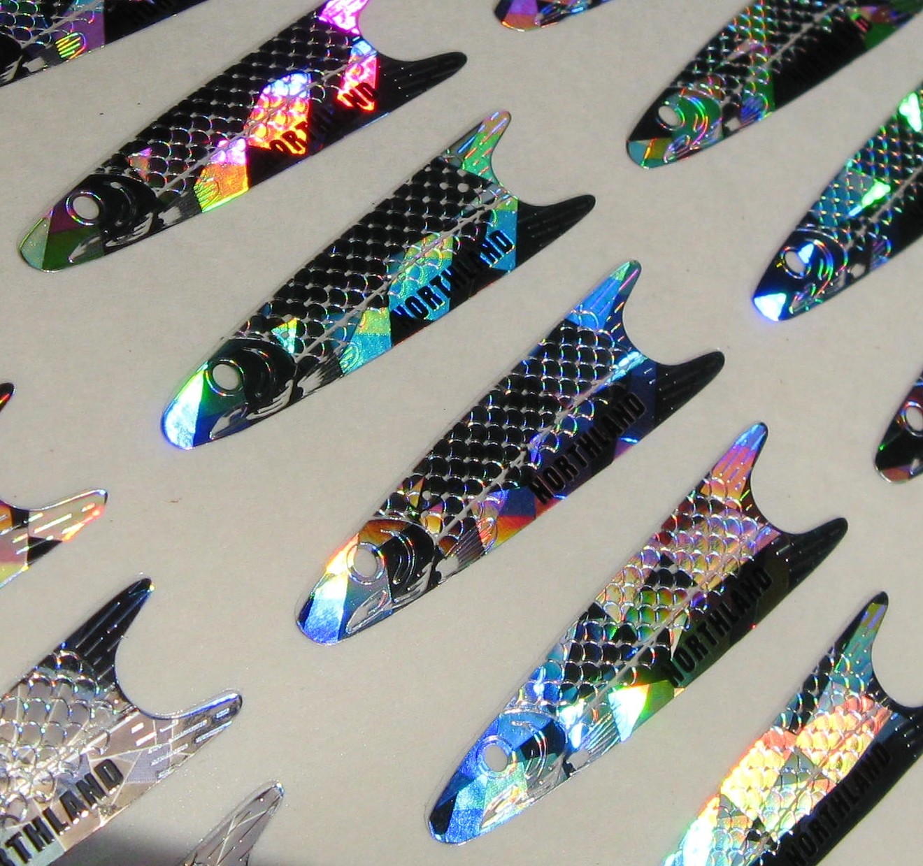 Holographic Northland Dart Minnow Replacement Decals- Silver Lot of 144 ...