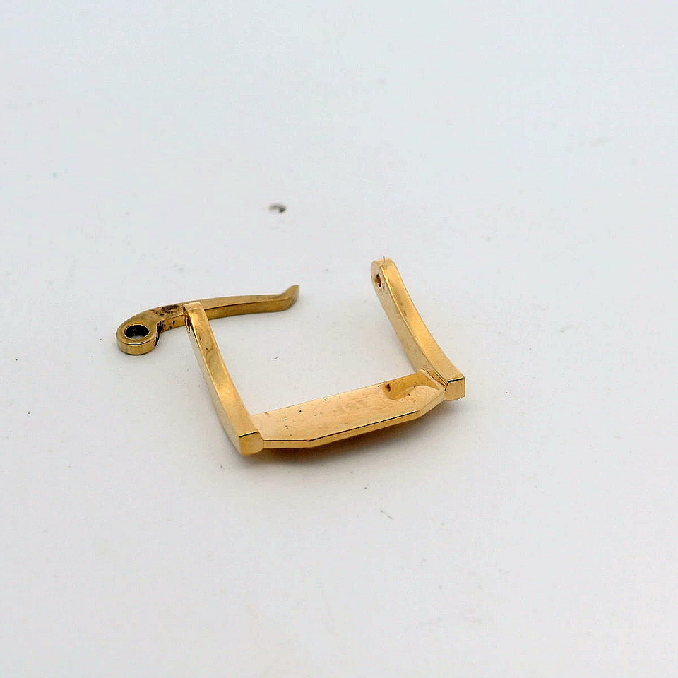 Ladies Movado Stainless Steel Gold-Tone 14mm Bar Opening Watch Buckle ...