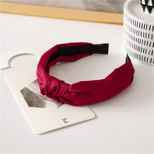 Women Headband Vintage Hair Band Top Knot Girls Hair Band Cross Knot ...