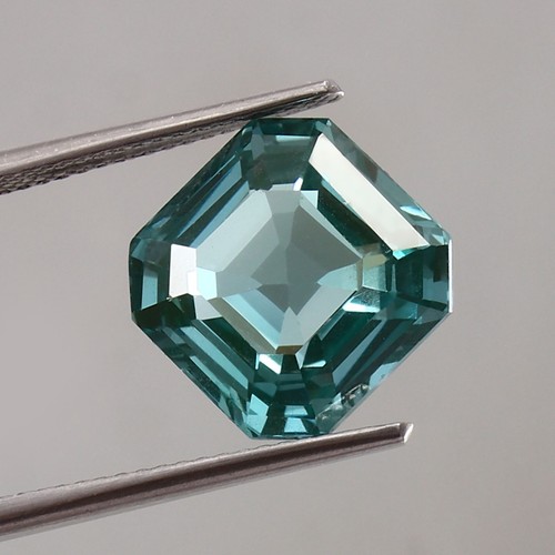 AAA Natural Flawless Ceylon Green Spinel Loose Asscher Cut Gemstone ...