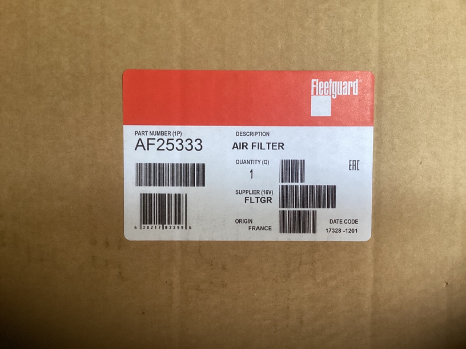 Air Filter, Fleetguard AF25333 | eBay Australia