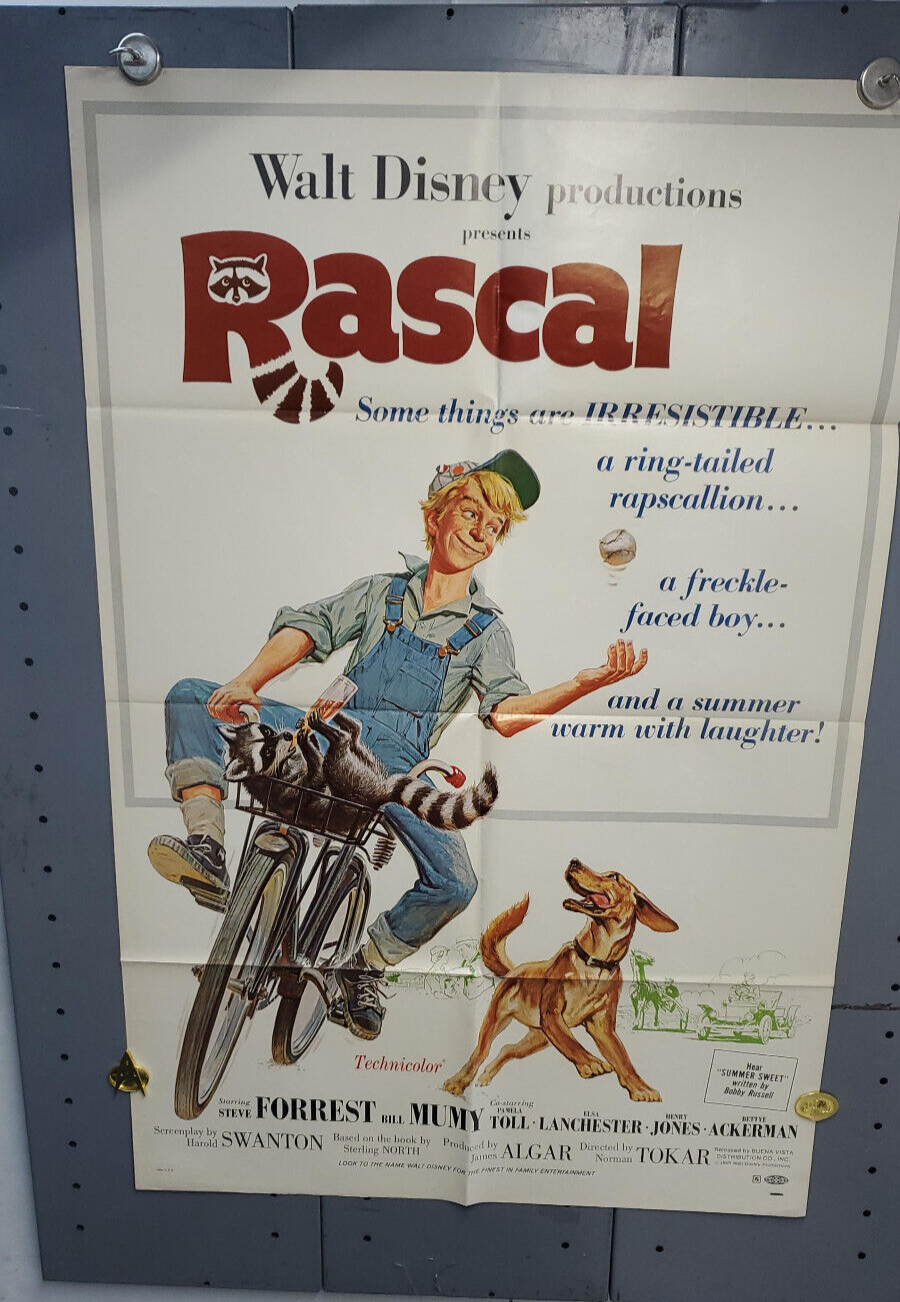 1969 Walt Disney RASCAL One-Sheet 27x41 Poster BILL MUMY (CM-100) | eBay
