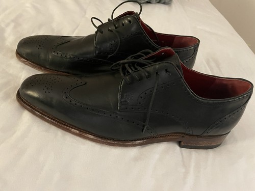 MENS GORDON & BROS Goodyear Bound LEATHER OXFORD DRESS SHOES 44 US Sz ...