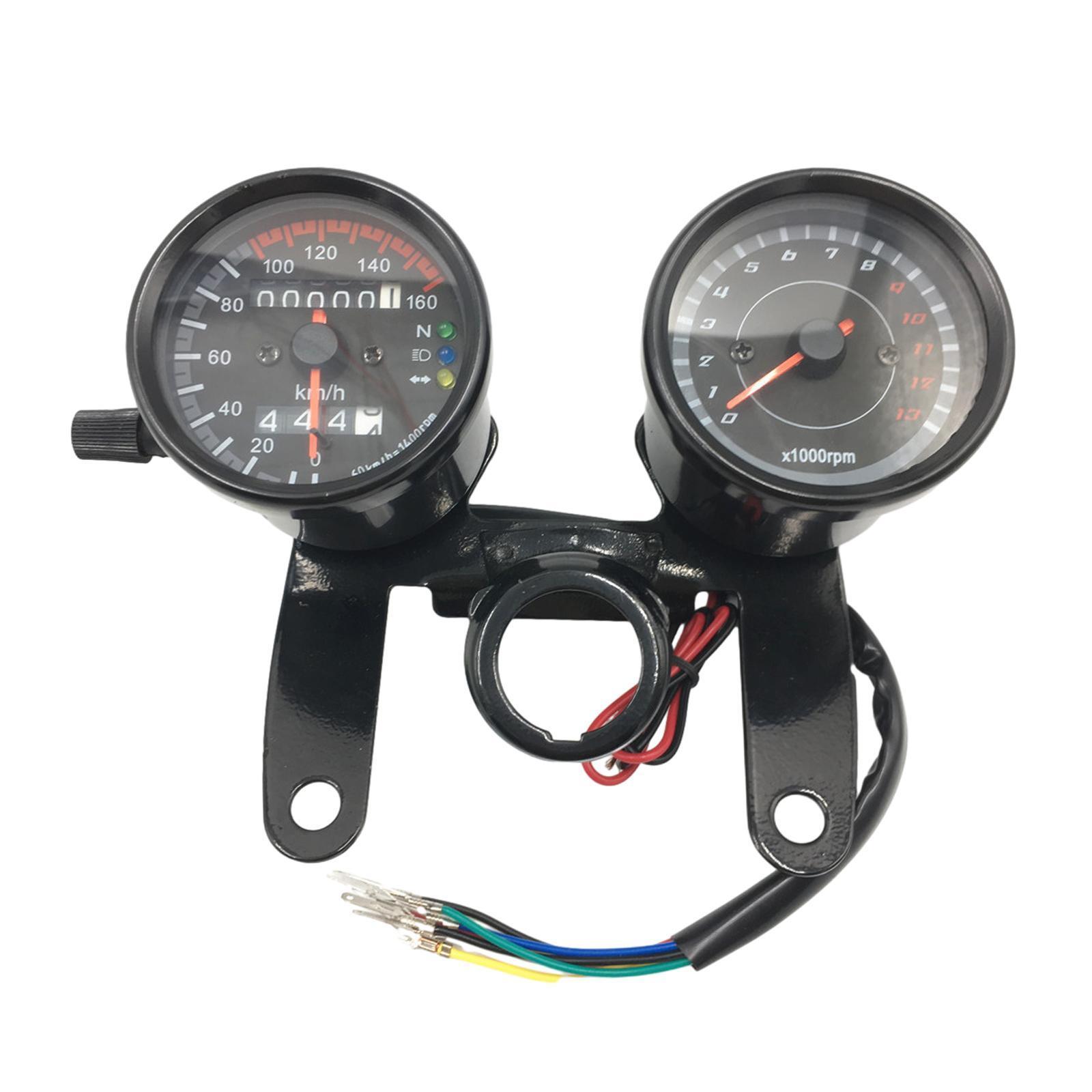 Motorcycle Speedometer with Mounting Brackets Accessories for Durable ...