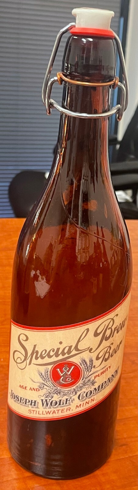 Midwest beer Joseph Wolf Stillwater Minnesota quart bottle pre prohibition PRO | eBay