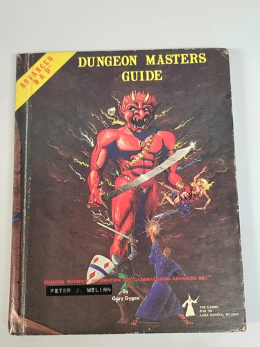 TSR Book Advanced Dungeons & Dragons Dungeon Masters Guide Original ...