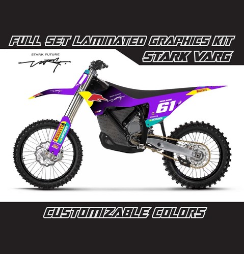 STARK VARG R Bull Violet Full Graphics Bike Stickers Kit Wrap Skin ...