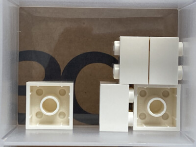 LEGO Parts - White Brick 2 x 2 - No 3003 - QTY 5 | eBay