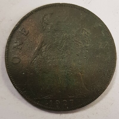 Old Coin 1927 One Penny British | eBay