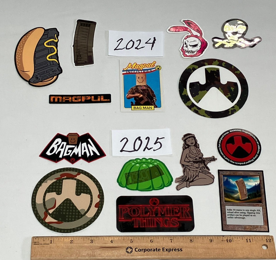 MAGPUL STICKER 2025 BUNDLE ATLANTA GA NRA GUN SHOW OR 2024 BUNDLE OR ...