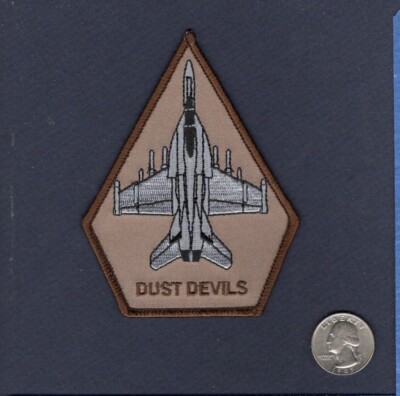 VX-31 DUST DEVILS F-18 SUPER HORNET Desert Squadron Shoulder Coffin ...