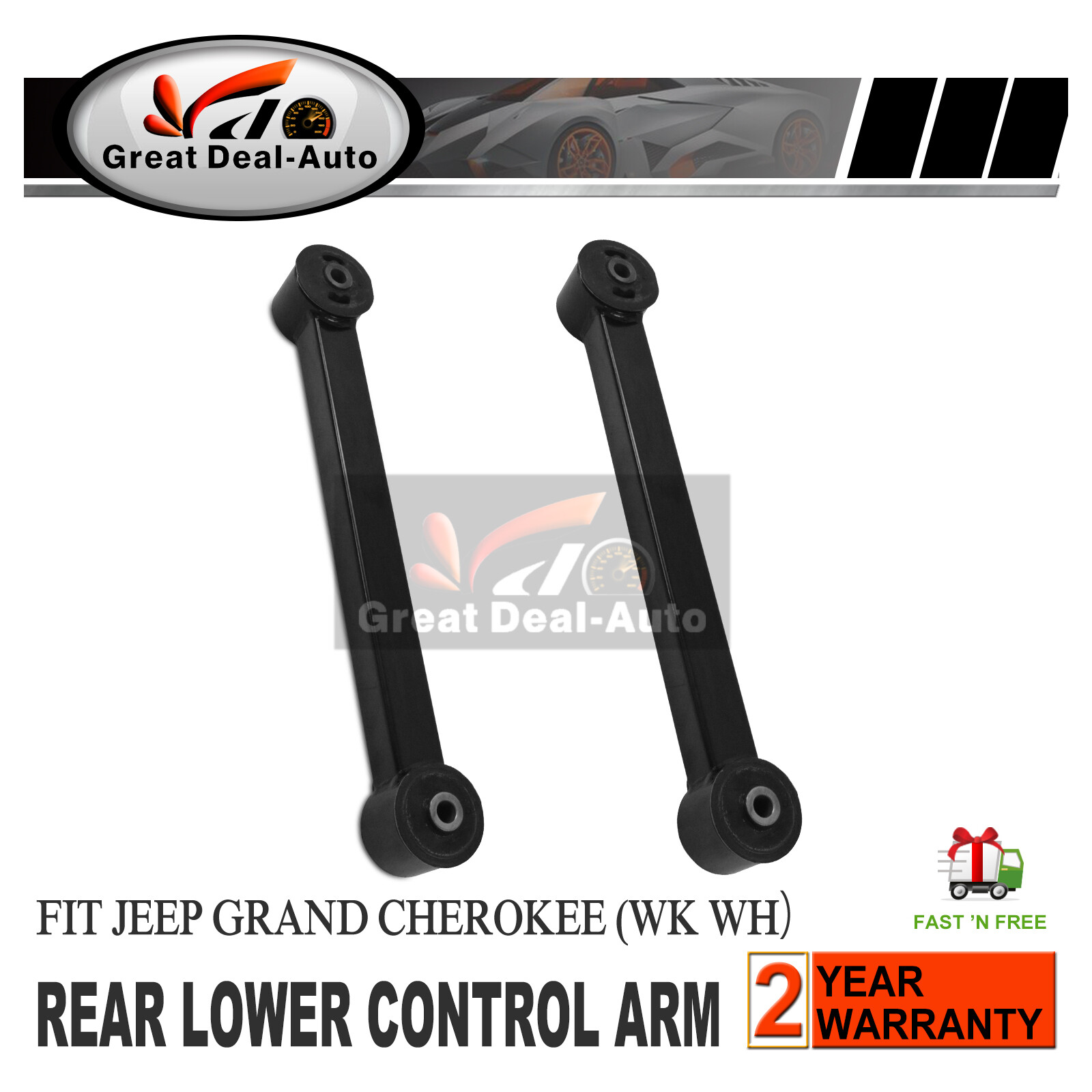 For JEEP GRAND CHEROKEE WH WK1 Rear Lower Left & Right Control Arm Pair ...
