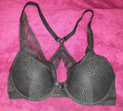Etam Black racerback No6 Le triangle natural bra 36C BNWOT | eBay UK