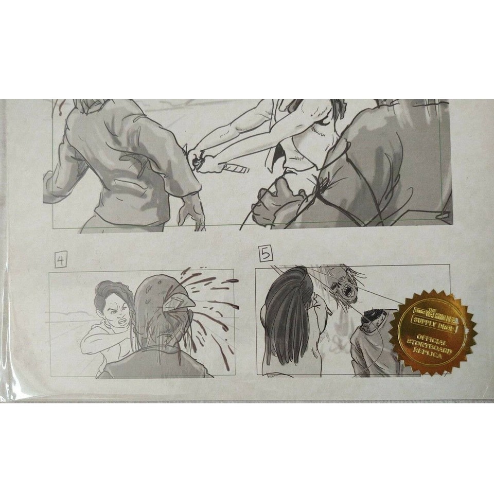 AMC TWD The Walking Dead Storyboard Art Print Replica Supply Drop ...