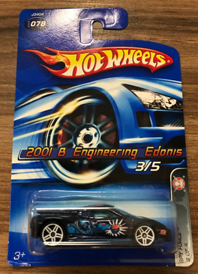 Hot Wheels ‘01 B Engineering Edonis #078 HW ‘06 Spy Force 3/5 Dark Blue ...