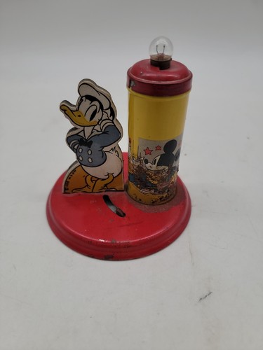 1938 Walt Disney Donald Duck Tin Night light AS IS Disney Collector | eBay