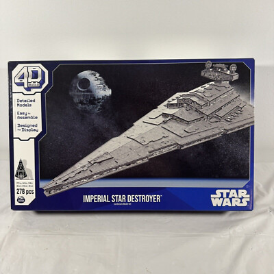 4D BUILD - Star Wars Deluxe Imperial Star Destroyer Model Kit Puzzle ...